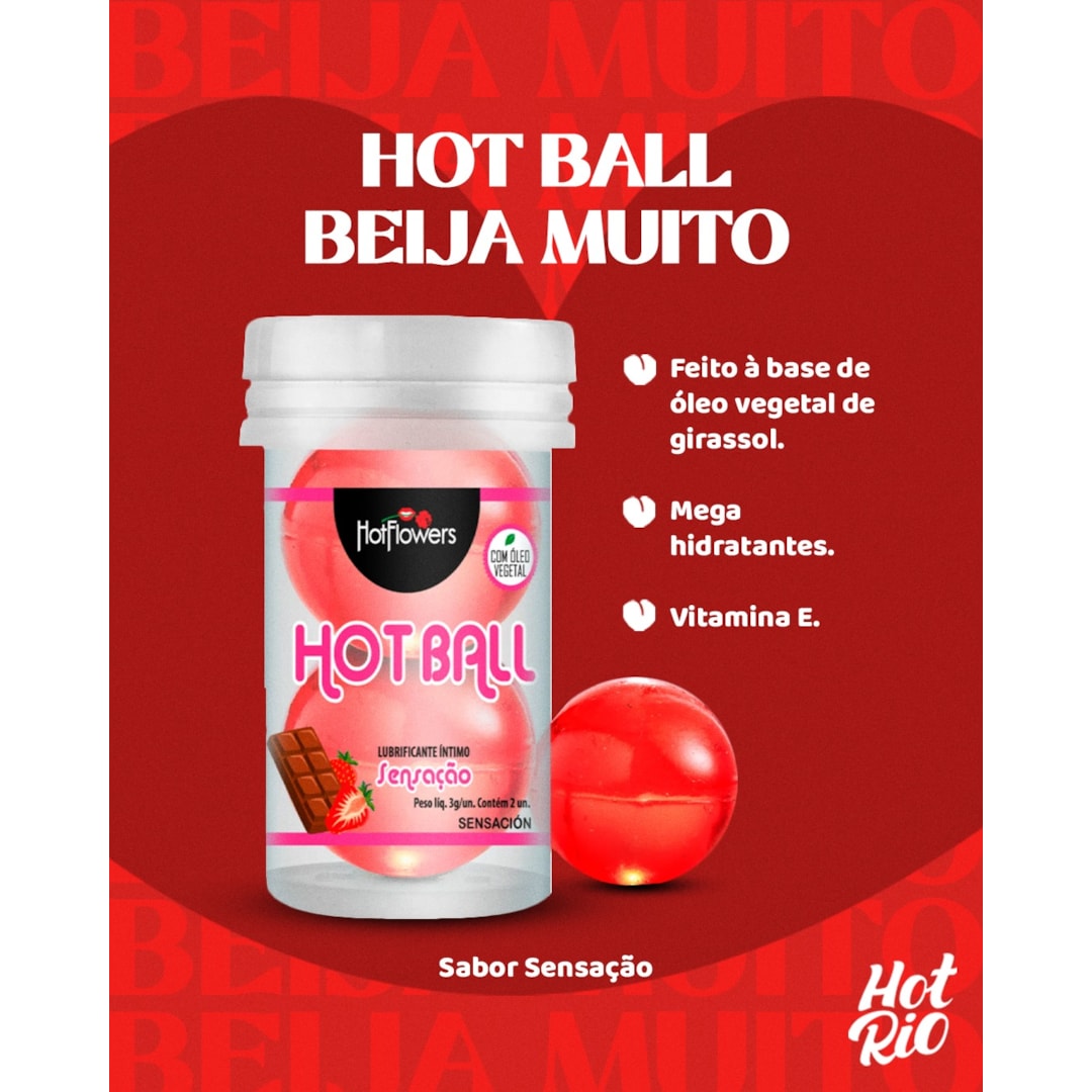 HOT BALL BJ MUITO DUPLO SENSAÇÃO -3g | Hot Rio
